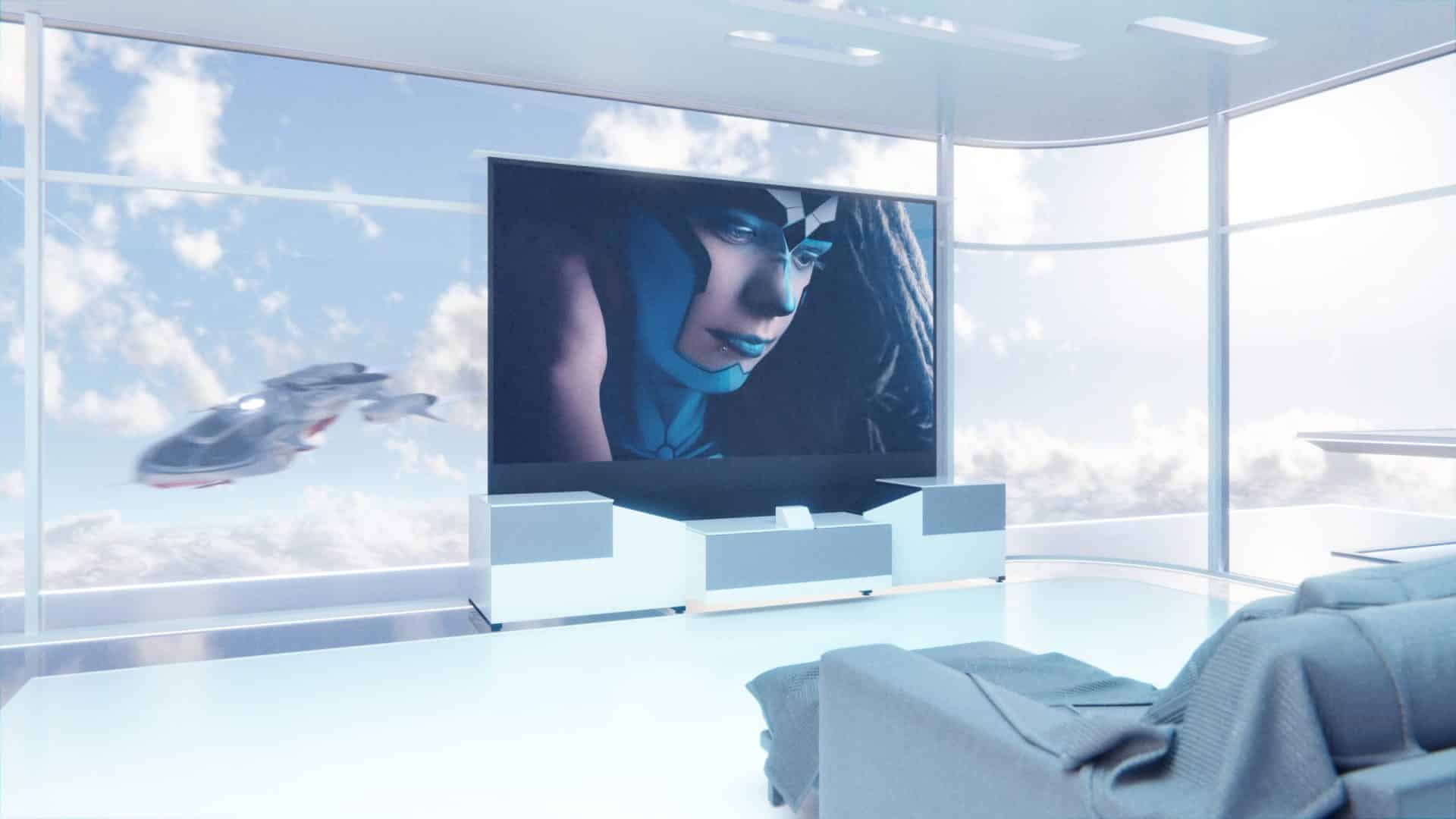 Luxury Home Theater Ideas for Basement with Custom Cabinets