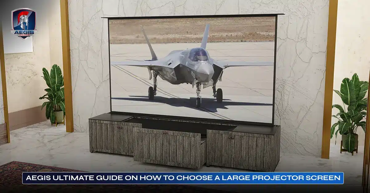 How To Choose A Large Projector Screen- Aegis Guide