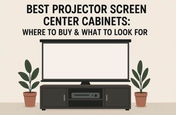 Where to Buy Projector Screen Entertainment Center Cabinet